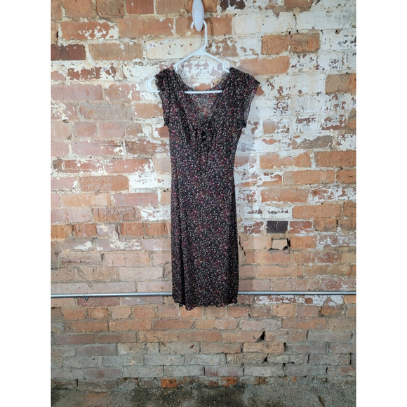 Rampage | Dresses | Vintage Rampage Dress Womens Medium Black Floral ...